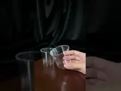 Disposable PS Clear Plastic Cups Juice Cups For Outdoor