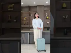 China 24-inch Sturdy and Durable Leather Suitcase with Spinner Wheels and Zippers for Women, Men, and Students (20-inch size) for sale