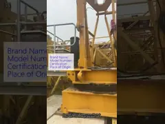 China 200m High Lifting Height Zoomlion Zoomlion 6015-8 Tower Crane Industrial Lifting Equipment for sale