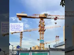 China Chinese Brand Used Tower Crane Zoomlion Tower Crane Wa7025 Truck 12 Tons Tower Crane for sale