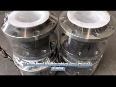 EPDM/NBR/NR/FKM Single-Ball Flexible Rubber Joint with PTFE Lining, Stainless Steel Flange Connection, Suitable for Pressure Applications in Construction Projects
