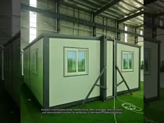 Customizable Prefab Folding House 700mm with Steel Structure & EPS Panels