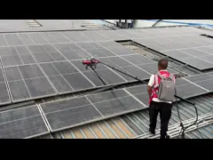 중국 듀얼 디스크 태양광 패널 청소 브러시 옥상/산/농업/BIPV 시스템 PV 어레이 유닛 세척 도구 키트 판매용