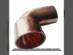 Curva in rame-nichel 90 gradi ASTM B466 alta pressione resistente alla corrosione