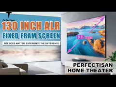 China 8K 3D Fixed Frame Screen Fresnel Anti Light Projector Screen for sale