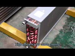 Copper Tube Aluminum Fin Condenser 50mm Tube HVAC Heat Exchanger