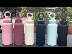China New Cross-border Mobile Phone Magnetic Stand Water Cup Outdoor Large-capacity 1L Insulated Cup Stainless Steel Sports Water Bottle for sale