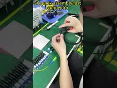 China Embedded Type Fiber Optic Fast Connector with 3.0mm and 2.0mm Cable for FTTH Outlets with 125μm Fiber Diameter for sale