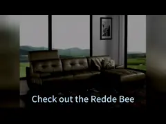 3728Redde Bee Luxury Leather Corner Sofa: Modern Design, Elevates Living Room Elegance