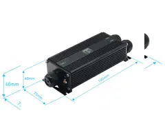 IP67 Waterproof Industrial Gigabit PoE Extender (1 x Input 2 x Output)  with Plug-and-play functiona