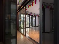 China Balcony Or Patio Soundproof Heavy Duty Aluminium Sliding Doors 6063-T5 Material for sale