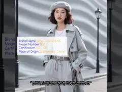 China Skin Friendly 100 Polyester Outdoor Fabric Breathable / Comfortable Trench Coat Fabric for sale