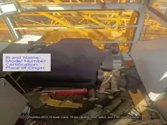 China 75kw Lifting Crane Zoomlion 6515-10 with Standard Mast Section 2.0m & Times; 2.0m & Times; 3.0m for sale