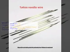 China Medical Grade 304 Stainless Steel Tattoo Needles 0.30mm-0.40mm with ISO 13485 Certification for sale