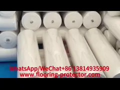 Cina Stuoia autoadesiva di slittamento di Cover Fleece Anti del pittore di Grey Floor Protector Sheet Roll di miscela in vendita