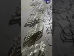 China Modern Decoration Acrylic Living Room Restaurant Staggered Modern Ring Crystal Chandelier Glittering Pendant Light for sale