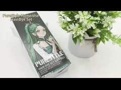 PURESTYLE Portable Home Hair Dye Set 11 Popular Hair Colors Cream Permanent Hair Color Comb English