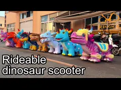 Дети, редактируемые скутеры динозавров для торгового центра Jurassic Park