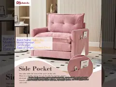 Modern Fabric Swivel Single Seat Sofa Living Room Apartment Furniture