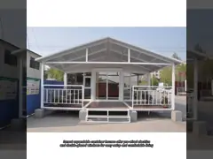 Casa in container espandibile con sistema elettrico pre-cablato Finestre in PVC a doppio vetro per applicazioni residenziali