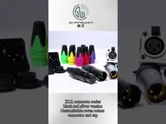 China Waterproof 5 Pin XLR Connector IP65 Male Female Socket Connector IP65 Waterproof 3 Pin XLR Connector Male Female Plug for sale