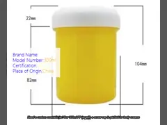 300ml PP Cosmetic Jar Customized Body Cream Jar with Srew Cap