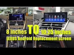 China Lexus Android Screen with Wireless CarPlay & Android Auto 10.25 Inches Touchscreen for Lexus NX200T NX300H 2018-2022 SIM Card & 360 Cameras IPS Display for sale