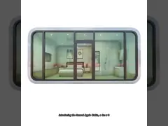 6m x 3.3m Aluminum Alloy Apple Capsule House with Solar Power