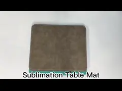 China Colorful Pu Leather Blank Sublimation Place Mats Custom Printing Heat Resistant Table Mat Sublimation Placemat for sale