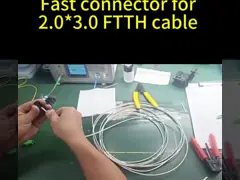 China Blue SC UPC Quick Assembly Connector with 0.3dB Insert Loss for 3.0mm and 2.0mm Cables in FTTH Applications for sale