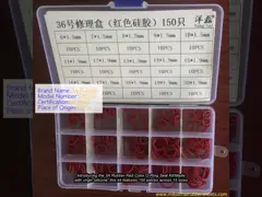 China 15 Sizes Waterproof Wear-resistant Silicone O Ring Kit for Mechanical Sealing for sale