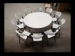 Cina OEM ergonomico bianco di plastica HDPE sedia pieghevole Tavolo OutdoorFor Event in vendita