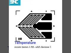 Medidores de deformación perpendiculares BF350-3BB con doble rejilla medición de deformación de puente con material de rejilla de aleación de Constantan importado