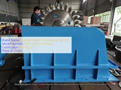 Adjustable Blade Angle Water Power Turbine for and Customizable Energy Generation Solutions