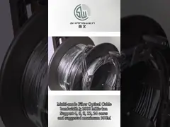 China Networking Portable Fiber Optic Cable Reel with SC/LC/FC Connector and 4/6/8 Cores Multimode OM2/OM3/OM4 Cable Drum for sale