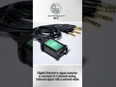 Cina 4 canali XLR Jack maschio connettore Stereo Plug cavo di estensione audio RJ45 cabli di adattatore di rete blindato in vendita