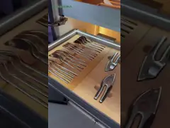 China Multipurpose Kitchen Pull Out Basket Wooden Storage Organizer with LED Light - 541×455×138mm to 841×455×138mm Sizes for sale