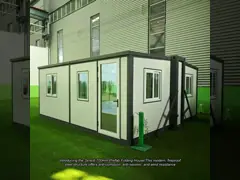 700mm Prefab Folding House with Fireproof Steel Structure