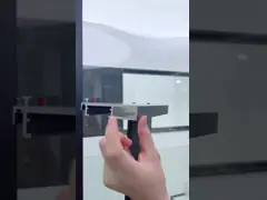 China Thermal Break Aluminum Double Front Doors Wind Resistant Alu Front Doors for sale