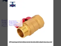 ISO9001 ISO14001 Certified Manual Copper Ball Valve with Inner and Outer Wires for Water Oil and Steam