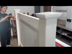 China Robust White Vinyl Pvc Fence 6 High 8 Wide UV Protection Vinyl Fencing Panels for sale