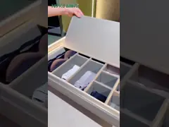 China Pull Out Underwear Wardrobe Storage Drawer 600mm 900mm With LED Light - 75mm Height Multiple Cabinet Sizes for sale