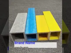 China Pultrusion FRP Square Tube - High Strength lightweight Fiberglass Tube, Thermal Insulation GRP Profile for sale