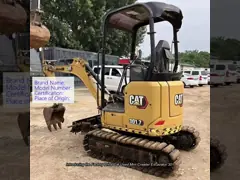 Factory Price Cat Used Mini Crawler Excavator 301.7 to Family Farm Use