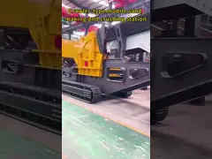 Crawler-type mobile sand making and crushing station3