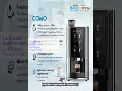 Máquina vendedora de café de mesa inteligente WiFi para cafeterías y equipos de preparación de café