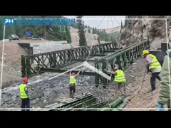 OEM Galvanized Prefabricated Bridge Bailey Bridge Q355B Modular Design