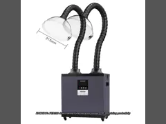 Estrattore di fumo DTF a doppio canale 220W FED200 nero