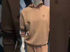 China Men's Knitted Oversized Hoodie 170-120g Cotton Blend Sustainable Sweatshirt for European Sizing for sale