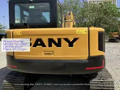 Brand New Stock Sany Mini Excavator Sy60c Cheap Price